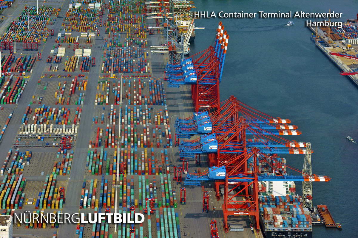 HHLA Container Terminal Altenwerder, Hamburg, Luftbild