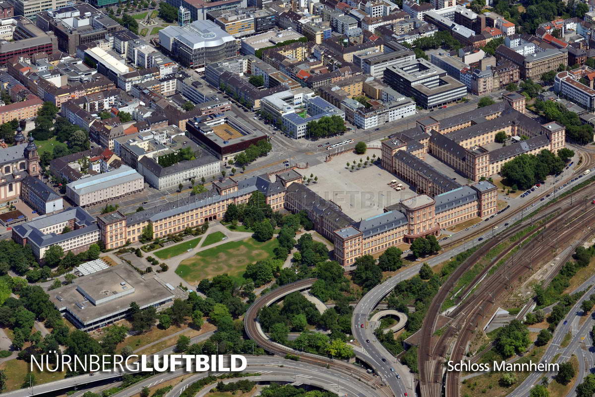 Schloss Mannheim, Luftbild