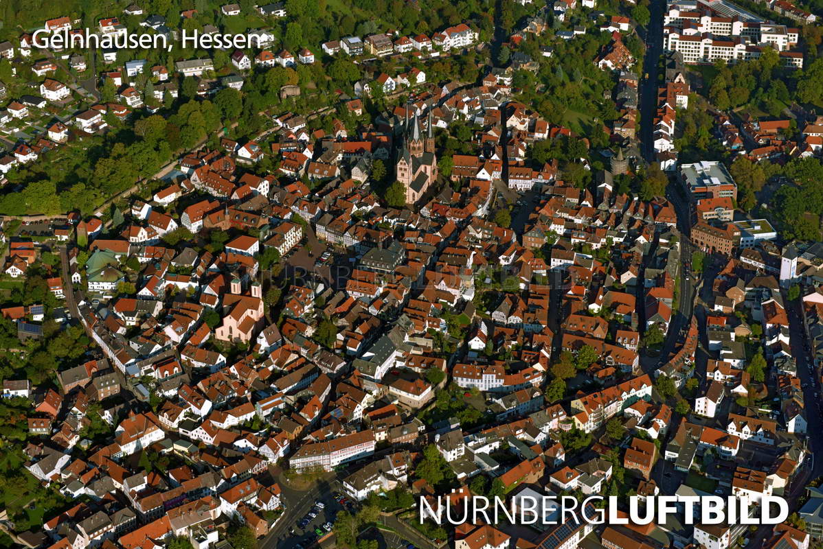 Gelnhausen, Hessen, Luftaufnahme