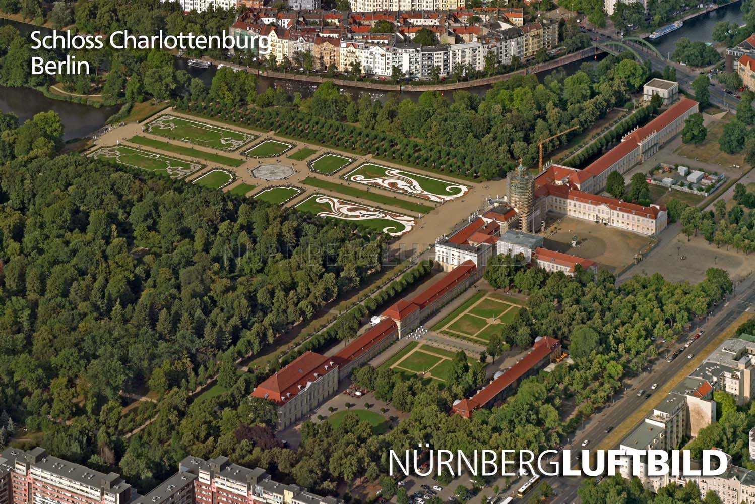 Schloss Charlottenburg, Berlin, Luftbild